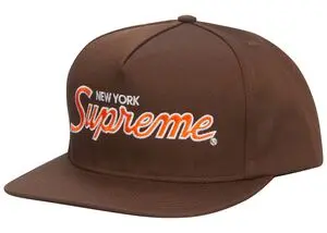 Supreme Classic Team 5-panel Cap - Brown