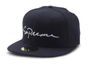 Supreme Classic Script New Era Cap - Navy Blue