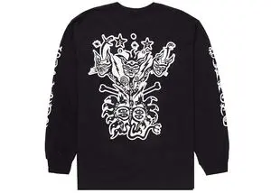 Supreme Clayton Patterson Long Sleeve Tee Shirt - Black