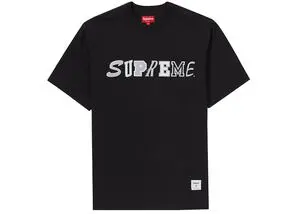 Supreme Collage Logo Short Sleeve Top - Black