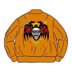 Supreme Clayton Patterson Skulls Embroidered Ma1 Jacket