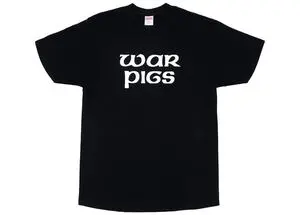 Supreme Sabbath War Pigs Tee Shirt - Black