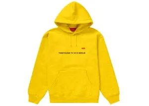 Supreme Small Box Hooded Sweatshirt - Yellow