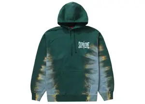 Supreme Bleached Hooded Sweatshirt - Dark Green