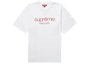 Supreme Classic Logo Short Sleeve Top - White