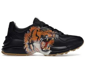 Gucci Rhyton Tiger Sneakers - Black