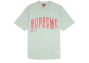 Supreme Blurred Arc Short Sleeve Top - Pale Green