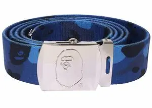 A BATHING APE Camo Gi Belt - Navy Blue