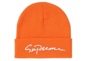Supreme Classic Script Beanie - Orange