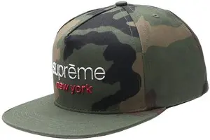 Supreme Classic Logo 5 Panel Cap - Camo