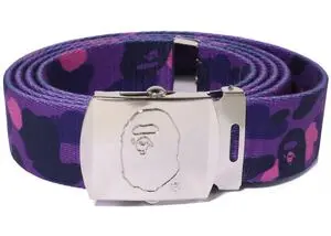 A BATHING APE Camo Gi Belt - Purple
