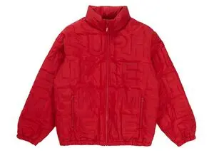 Supreme Bonded Logo Down Jacket - Red