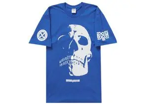 Supreme Bounty Hunter Skulls Tee Shirt - Blue
