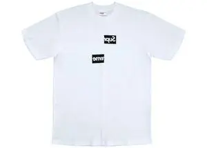 Supreme Comme Des Garcons Shirt Split Box Logo Tee - White