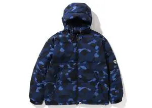 A BATHING APE Camo Relaxed Fit Down Jacket