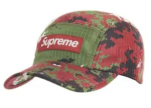 Supreme Camo Ripstop Camp Cap - Red Camo