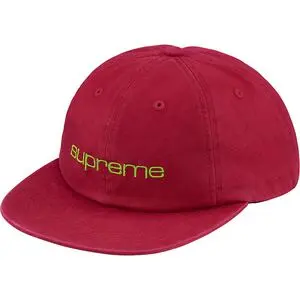 Supreme Compact Logo 6-panel Cap - Red