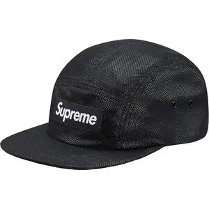 Supreme Bonded Mesh Camp Cap - Black