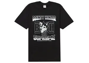 Supreme Bounty Hunter Wolf Tee Shirt - Black