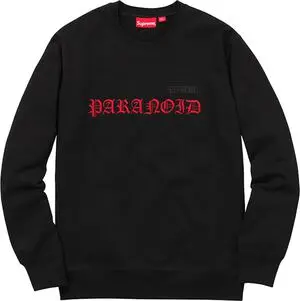Supreme Sabbath Paranoid Crewneck Sweatshirt