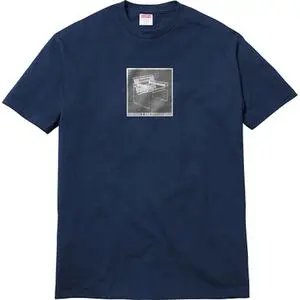 Supreme Chair Graphic Tee - Navy Blue