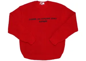 Supreme Comme Des Garcons Shirt Sweater - Red