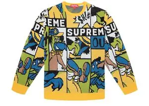 Supreme Cartoon Print Knit Sweater
