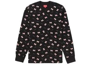 Supreme Bow Waffle Thermal - Black