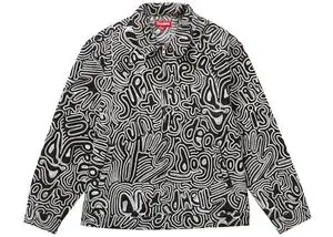 Supreme Chainstitch Denim Jacket - Black