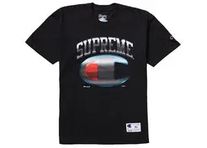 Supreme Champion Chrome Short Sleeve Top - Black