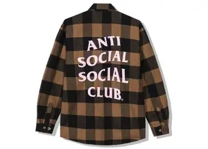 ANTI SOCIAL SOCIAL CLUB Bored Games Flannel - Brown