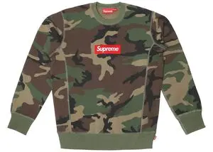 Supreme Box Logo Crewneck Sweatshirt - Camo