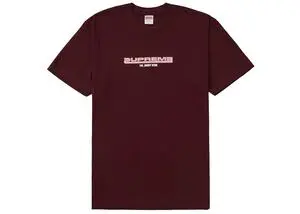 Supreme Connected Tee Shirt Burgundy