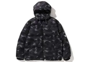 A BATHING APE Camo Relaxed Fit Down Jacket