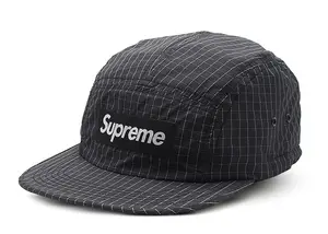 Supreme Contrast Ripstop Camp Cap - Black