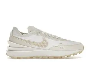 Nike Waffle One Woven Swoosh Sneakers - Summit White/fossil