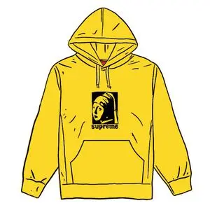 Supreme Pearl Hooded Sweatshirt - Lemon