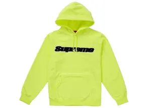 Supreme Chenille Hooded Sweatshirt - Bright Yellow