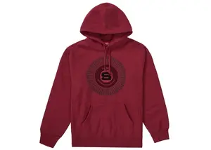 Supreme Chenille Applique Hooded Sweatshirt - Dark Magenta