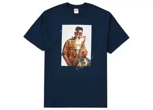 Supreme Pharoah Sanders Tee Shirt - Navy Blue