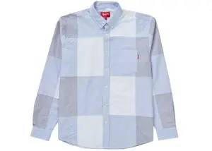 Supreme Patchwork Oxford Shirt - Blue