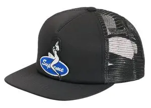 Supreme Pin Up Mesh Back 5-panel Cap - Black