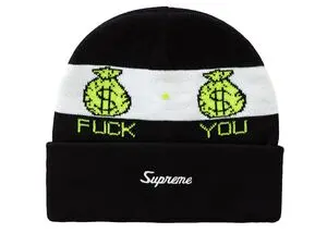 Supreme Pay Me Beanie - Black