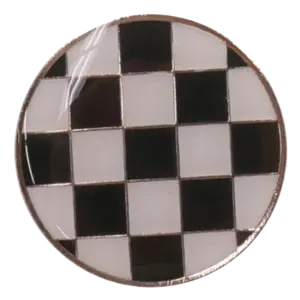 Supreme Checkerboard Pin - Silver