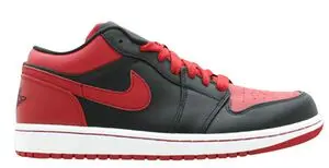 JORDAN 1 Phat Low Sneakers - Black/varsity Red/white