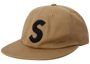 Supreme Chenille S Logo 6-panel Hat - Tan