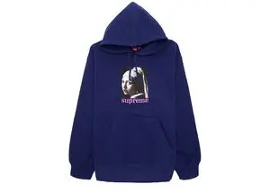 Supreme Pearl Hooded Sweatshirt - Washed Navy Blue