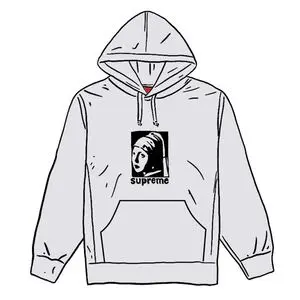 Supreme Pearl Hooded Sweatshirt - Ash Grey