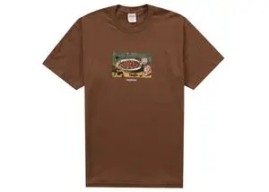 Supreme Strawberries Tee Shirt - Brown