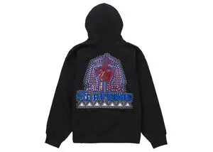 Supreme Studded Hooded Sweatshirt - Black